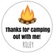 Campfire Stickers, Camping Theme, Camp Fire Party, Camping Birthday ...