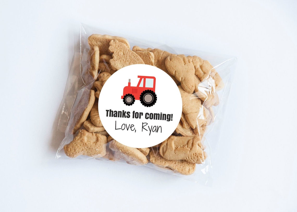 Red Tractor Stickers First Birthday Farm Theme Farm - Etsy