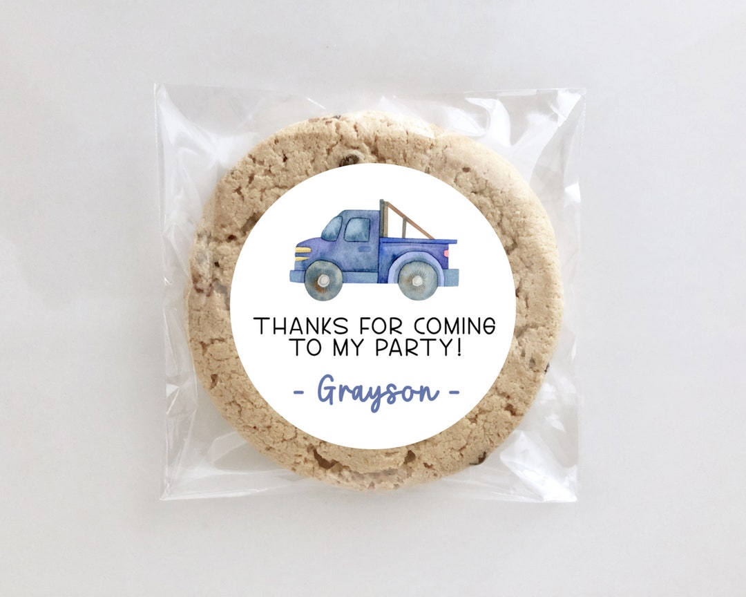 Blue Tow Truck Stickers, First Birthday, Transportation, Tow Trucks ...