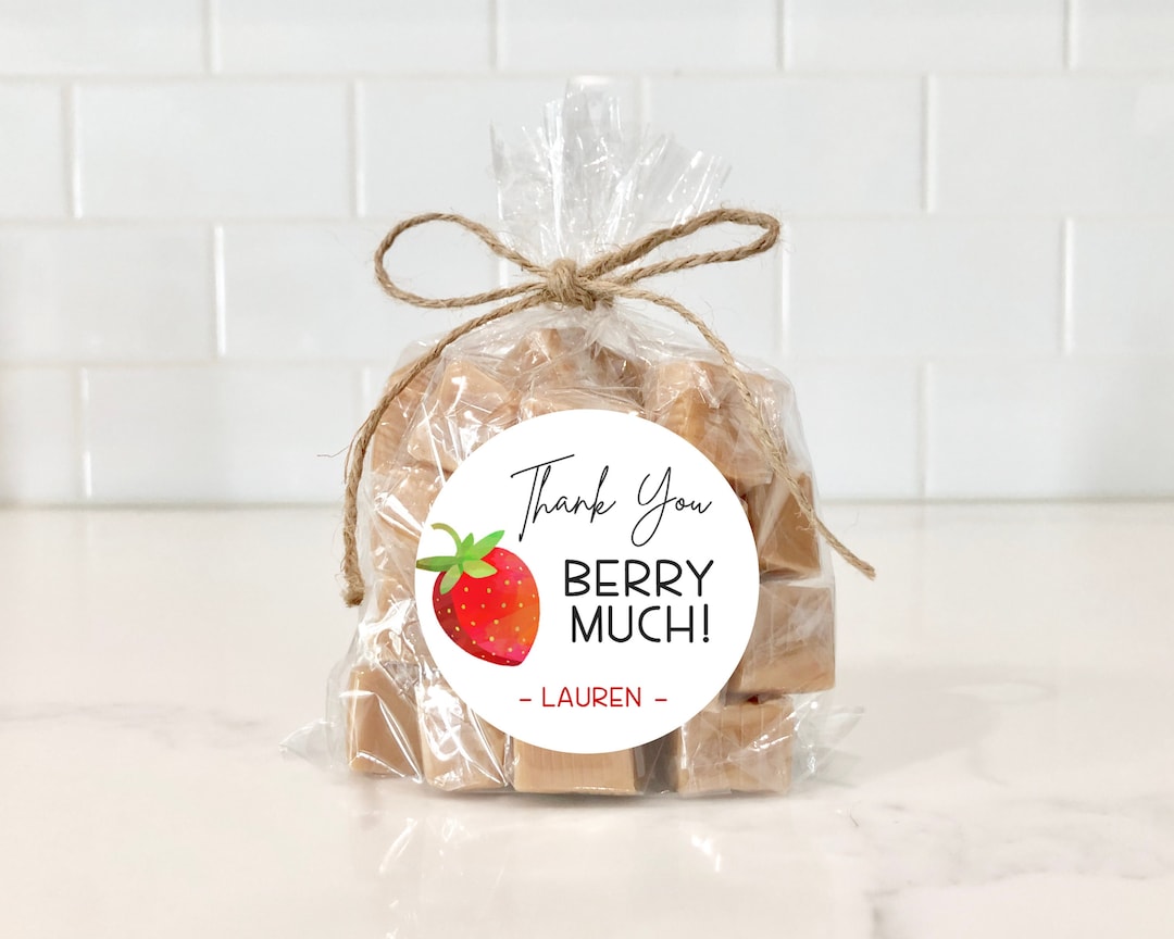 Strawberry Stickers, Berry Birthday, Thank You Stickers, Strawberry ...