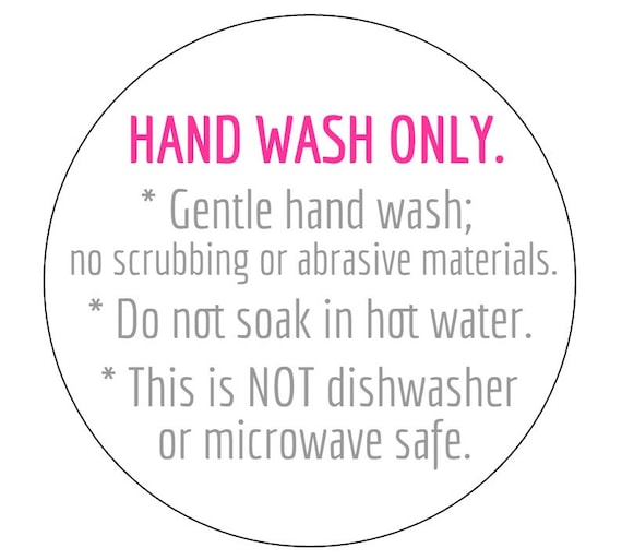 20 Care Instruction Stickers, Packaging, Shop Labels, Care Tags, Hand ...