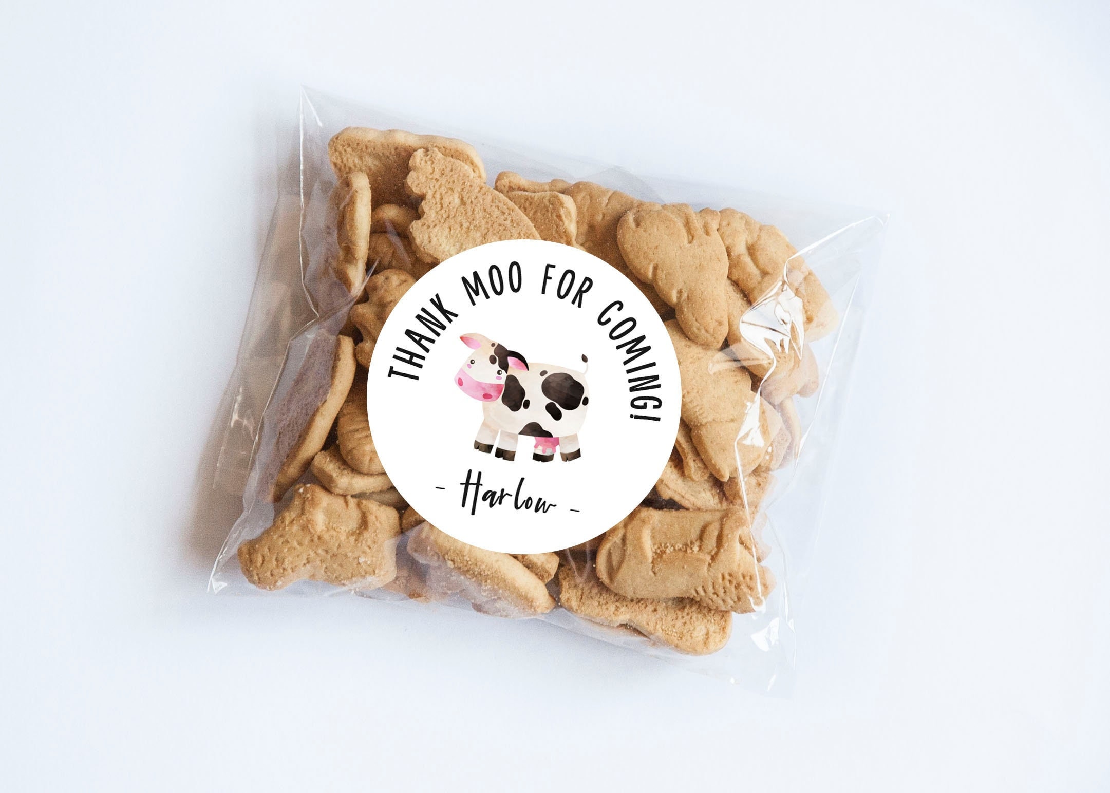 Cow Theme Stickers, Cow Theme, First Birthday, Farm Theme, Cow Favors ...