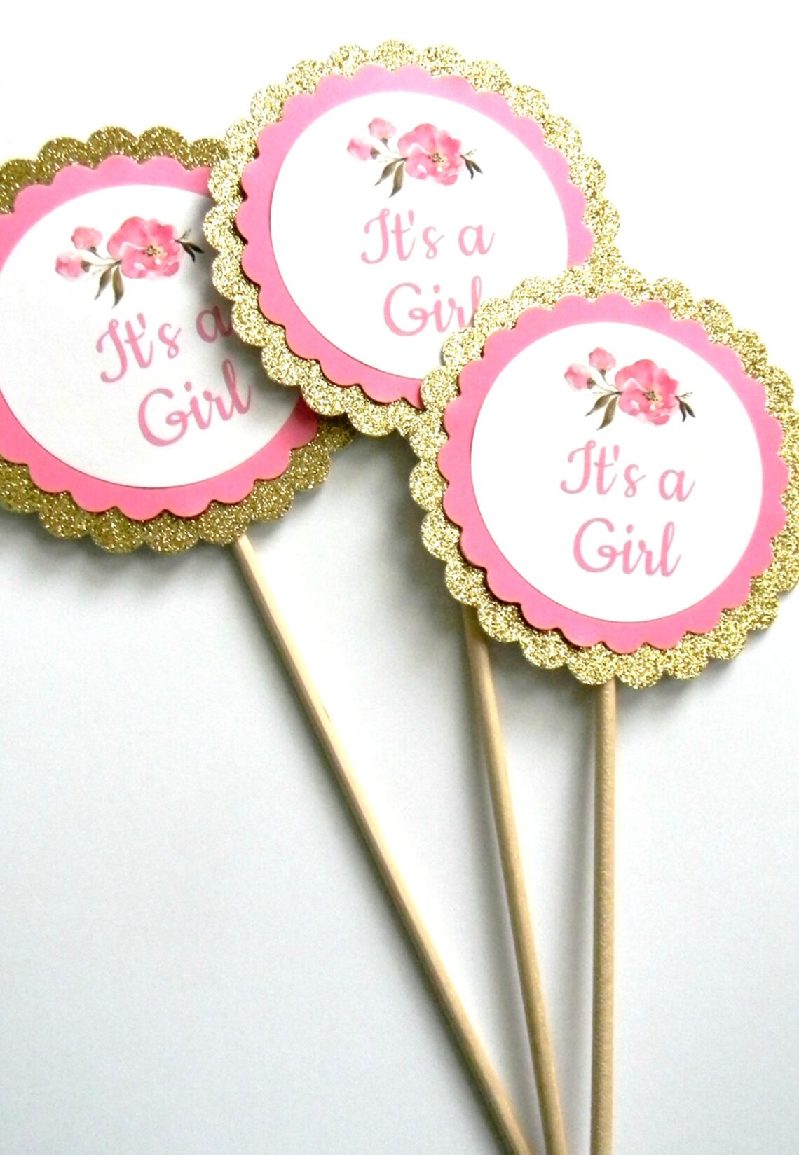 6 It's a Girl Peonies Centerpieces, Baby Shower, Baby Girl, Pink ...