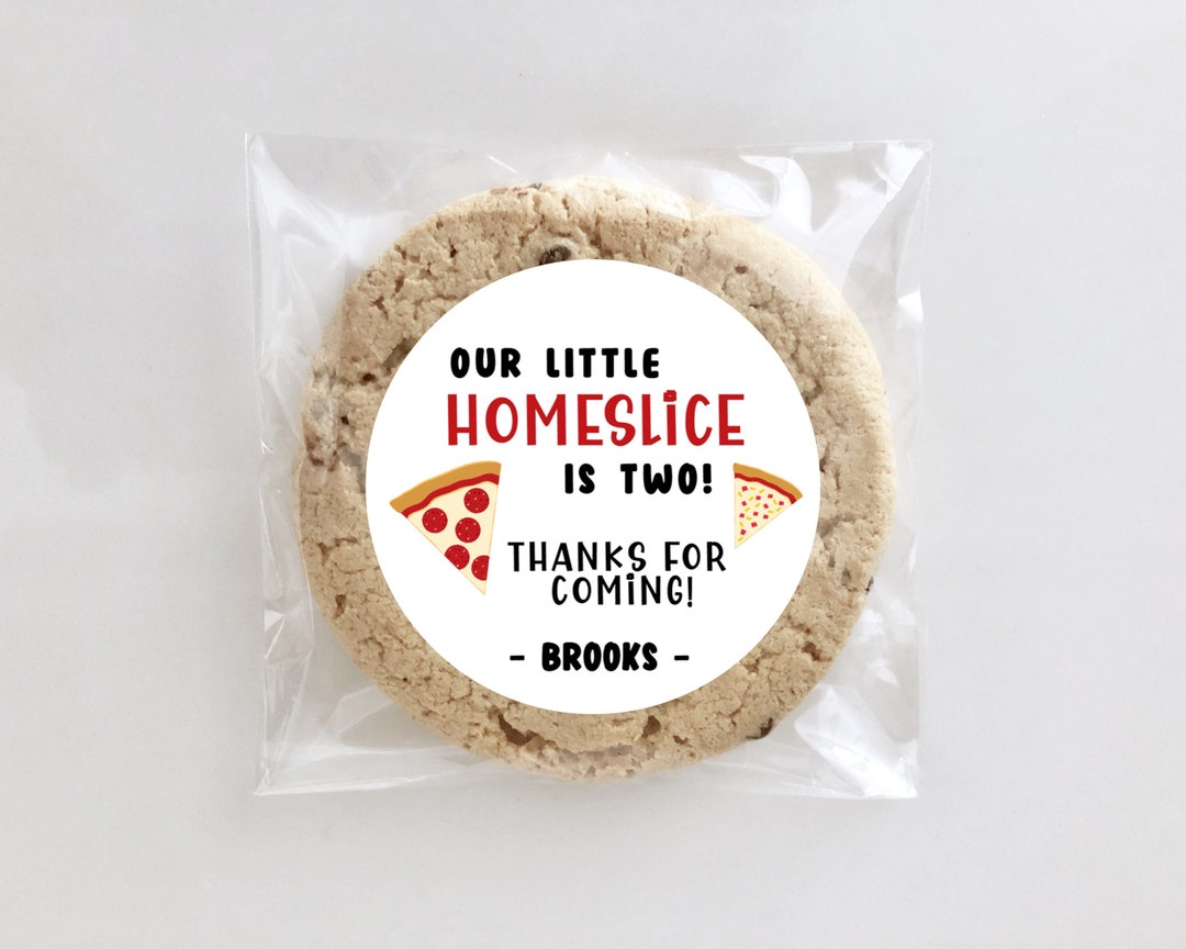Pizza Homeslice Stickers, 1st Birthday, Pizza Theme, First Birthday ...