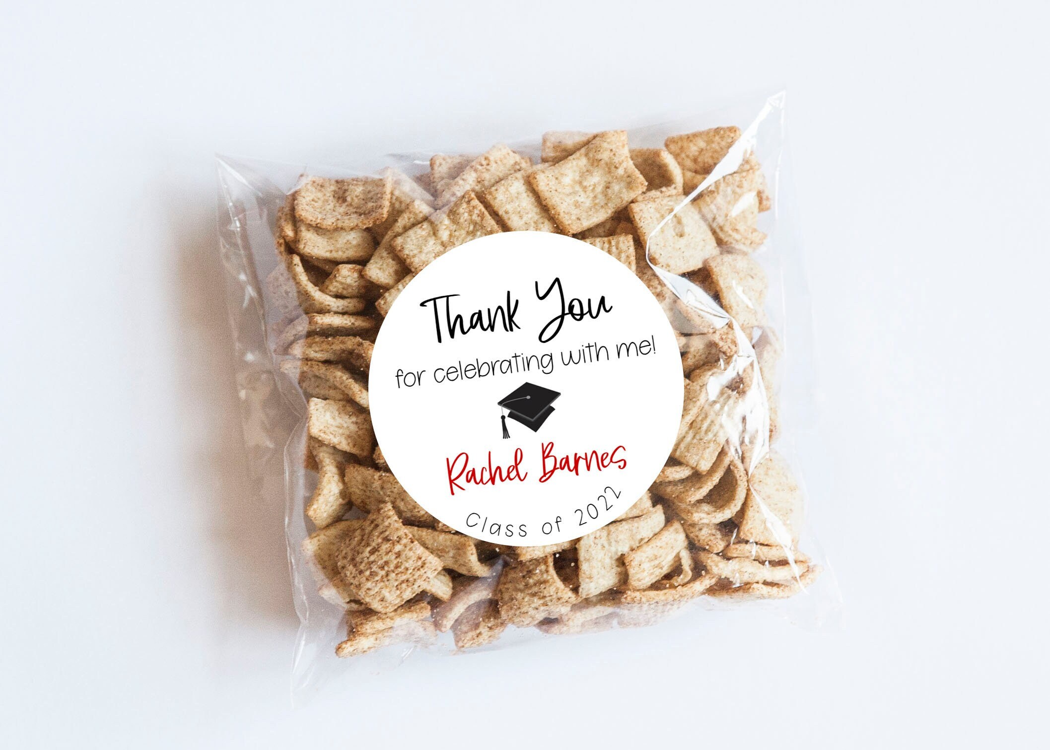 Thank You Graduation Stickers Class of 2022 Cookie Stickers - Etsy