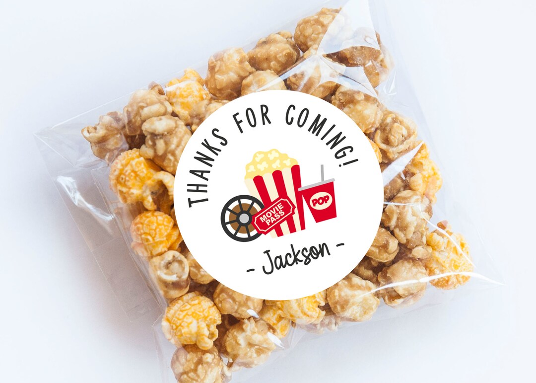 Movie Stickers, Movie Theme, Birthday Labels, Movie Theme Birthday ...