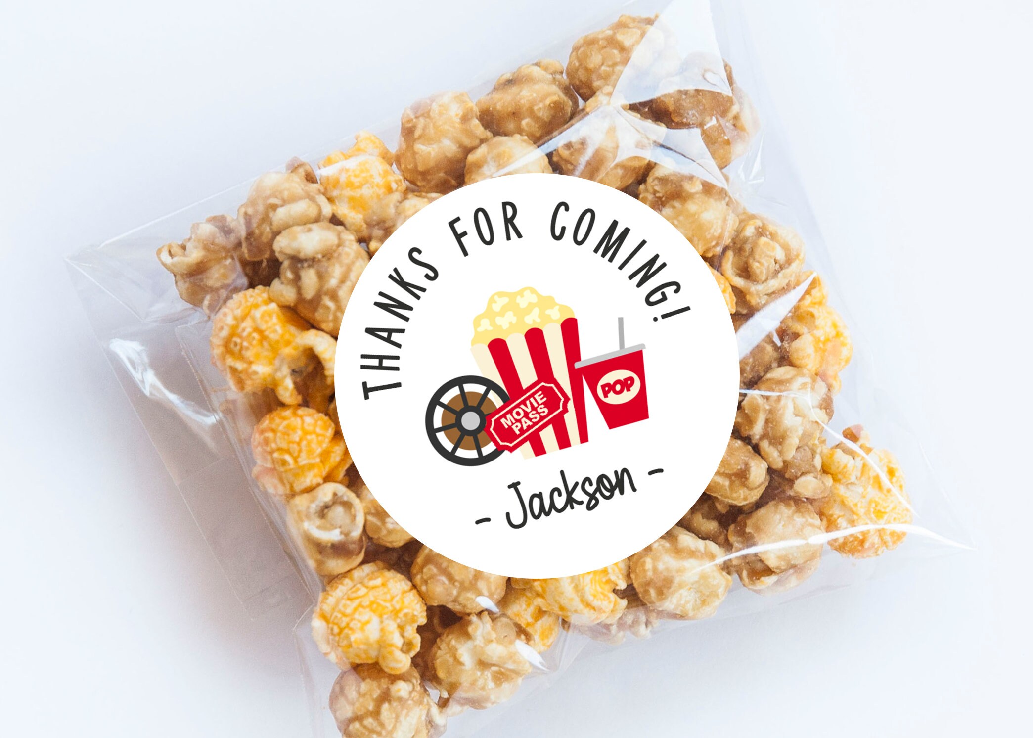 Movie Stickers Movie Theme Birthday Labels Movie Theme - Etsy