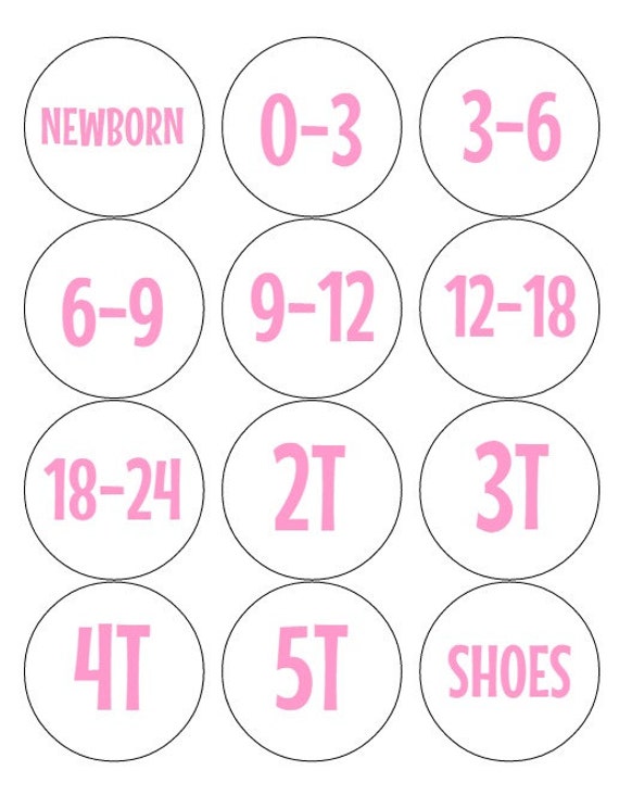 12 Pink Organizing Labels, Bin Storage, Kids Storage, Bin Labels ...