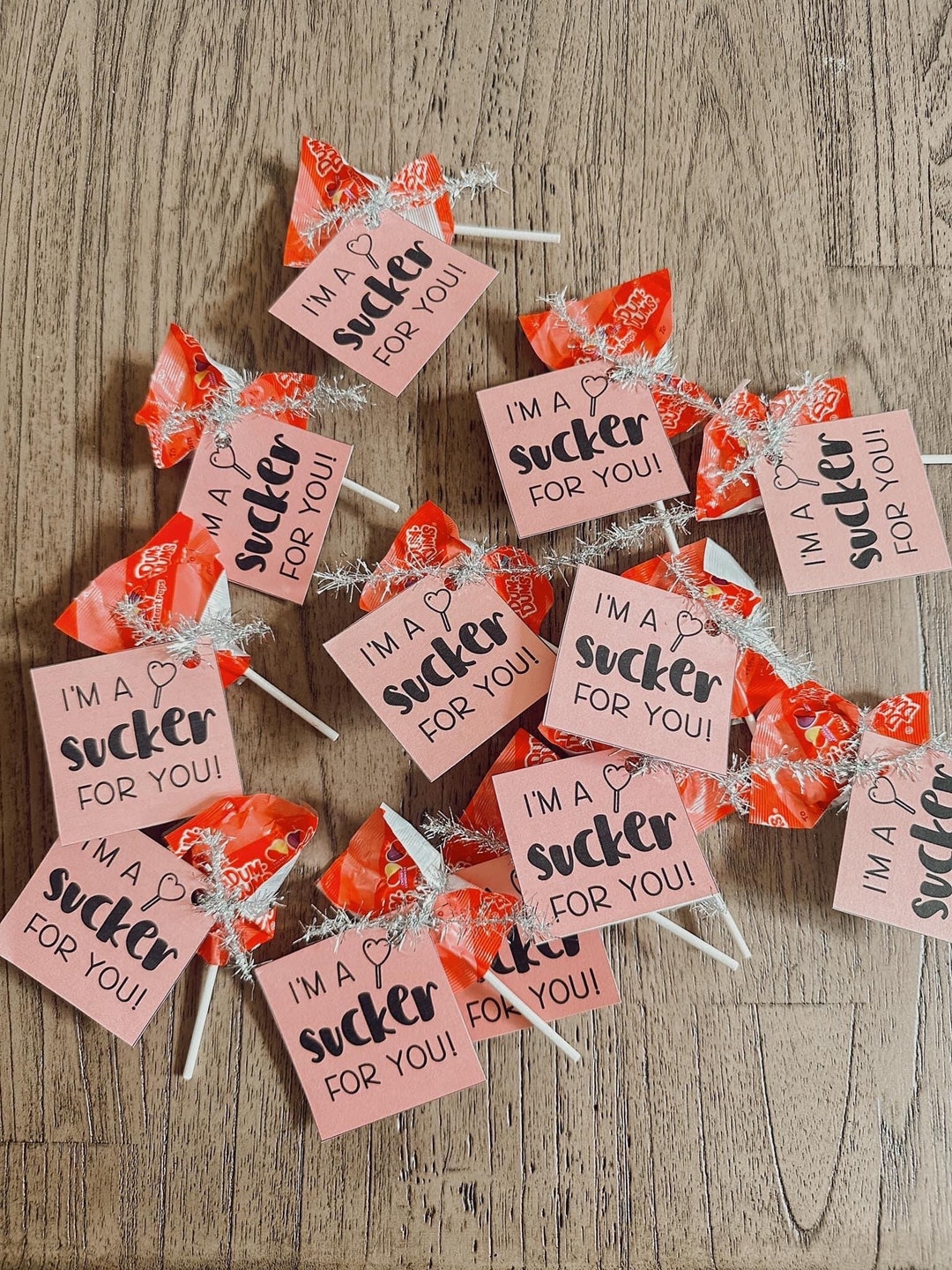 Printable Valentine Sucker Tag, Valentine Label, Class Favors ...