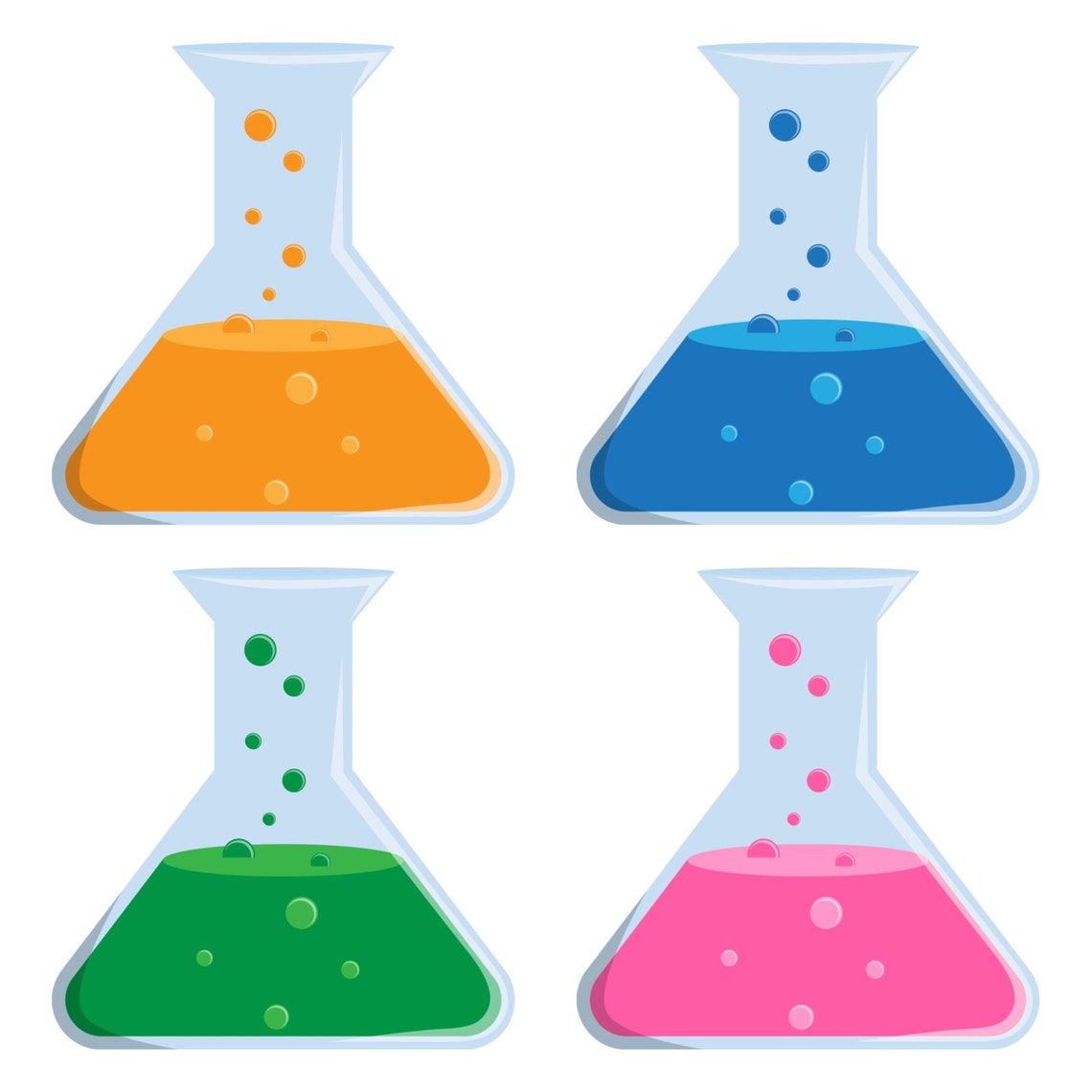 Beaker Science Stickers Thank You Stickers Favor Labels - Etsy