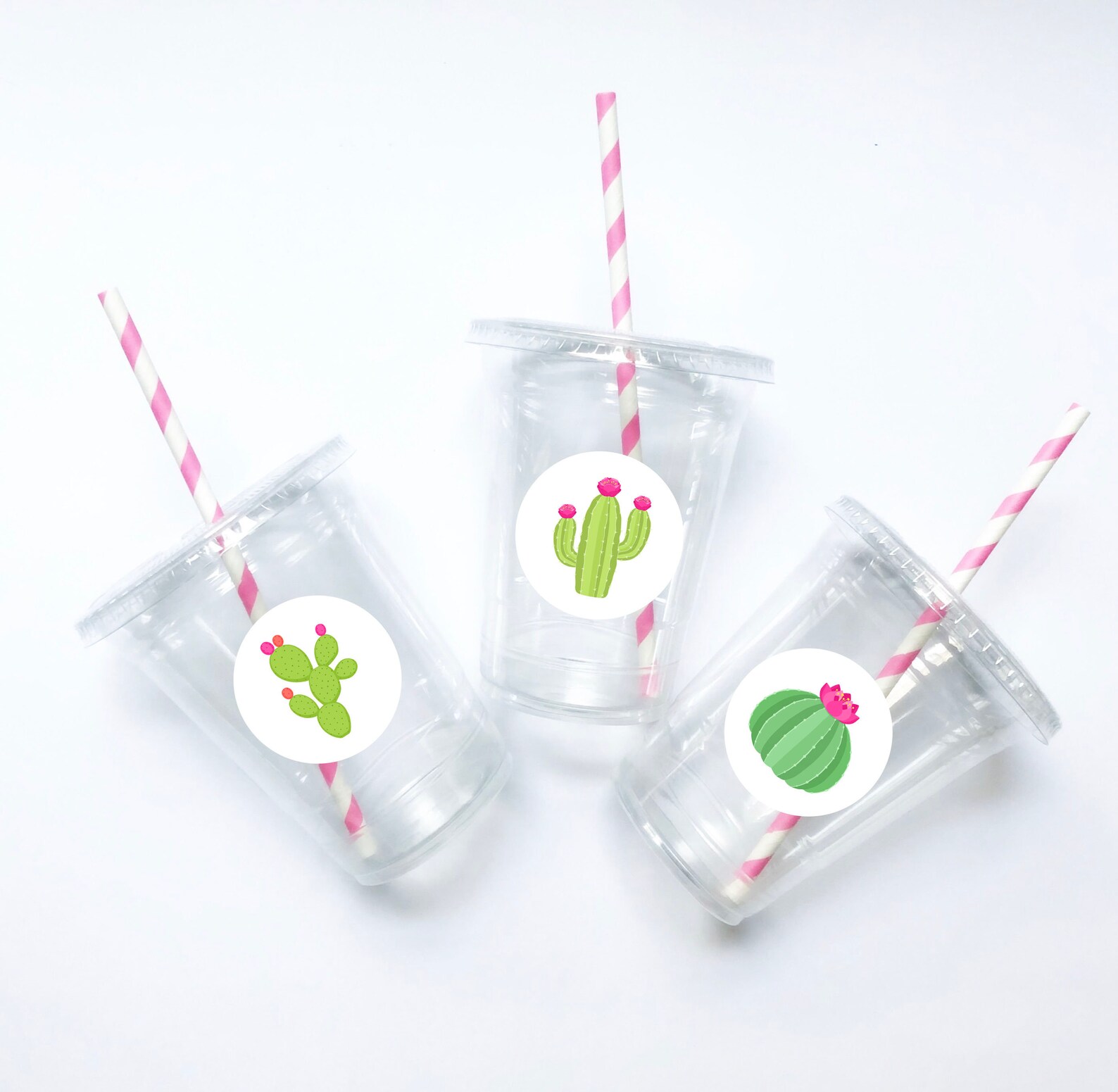 Pink Cactus Party Cups, Drinking Cups, First Birthday, Fiesta Party ...