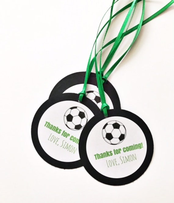 20 Soccer Gift Tags, Soccer Birthday, Favor Tags, Sports Theme, Sports ...