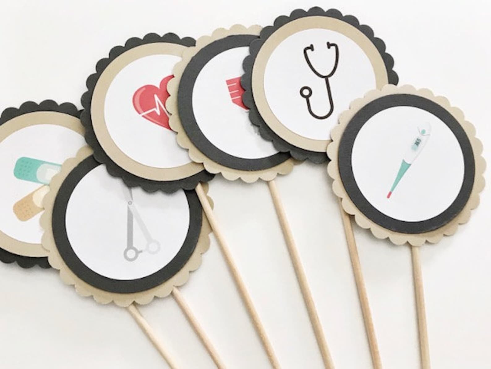 6 Medical Theme Centerpieces, Grad Party, Medical Party, Congrats ...