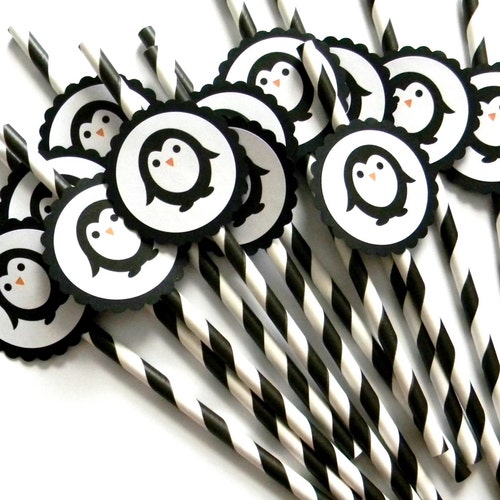 Penguin Cupcake Toppers for Birthday Party or Baby Shower 12 | Etsy