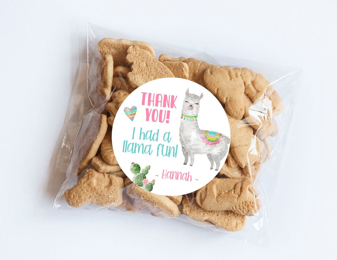 Llama Fun Birthday Stickers, Whole Llama Fun, Llama Theme,, First ...