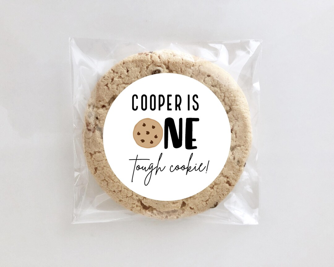 One Tough Cookie Stickers, First Birthday, Stickers, Cookie Theme ...