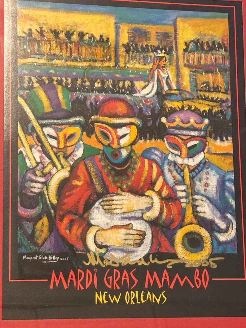 Mardi Gras Mambo New Orleans 2005 Hand Signed in Gold - Etsy