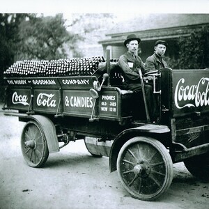 Vintage COCA COLA Delivery Truck Photo Black and White 10 X 8 Inches ...