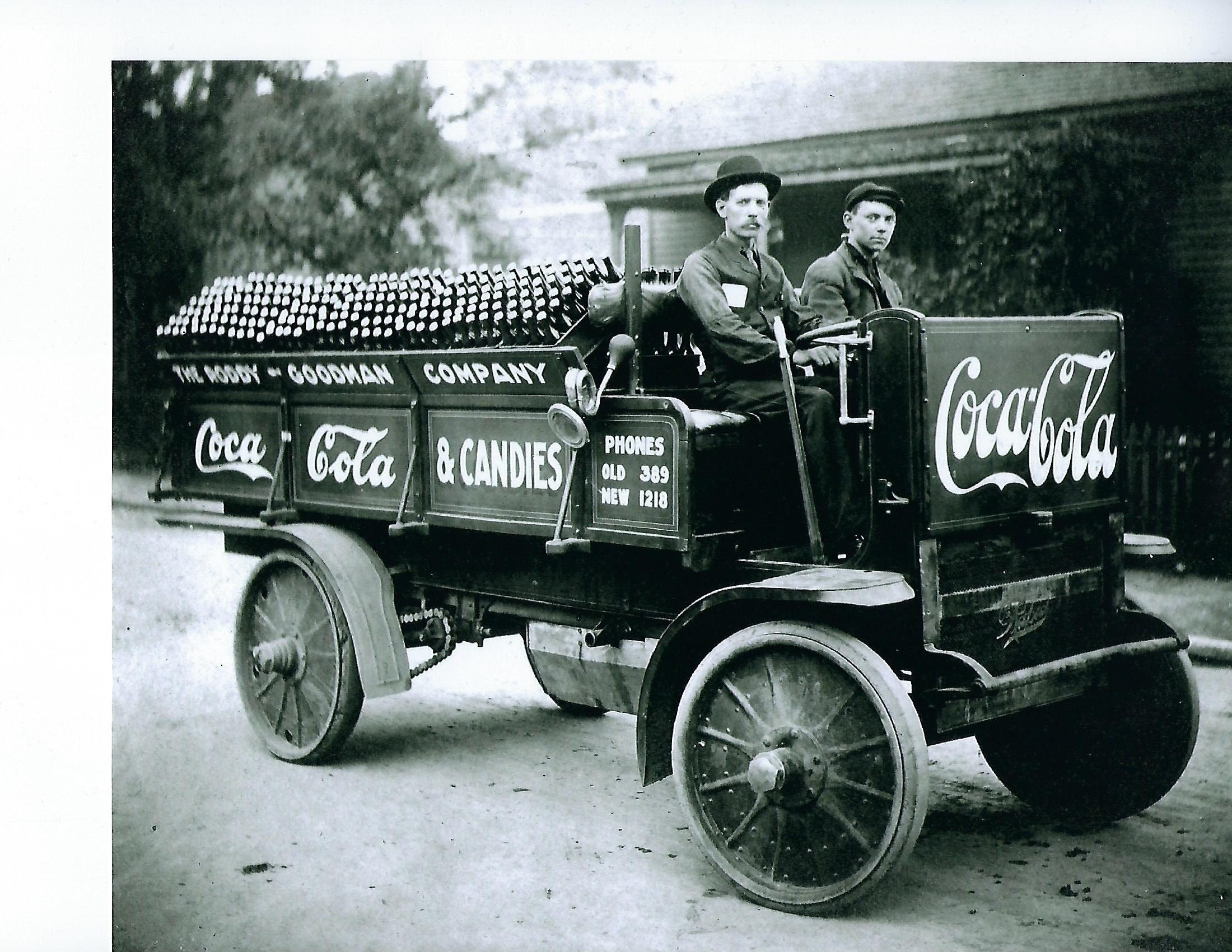 Vintage COCA COLA Delivery Truck Photo Black and White 10 X 8 Inches ...