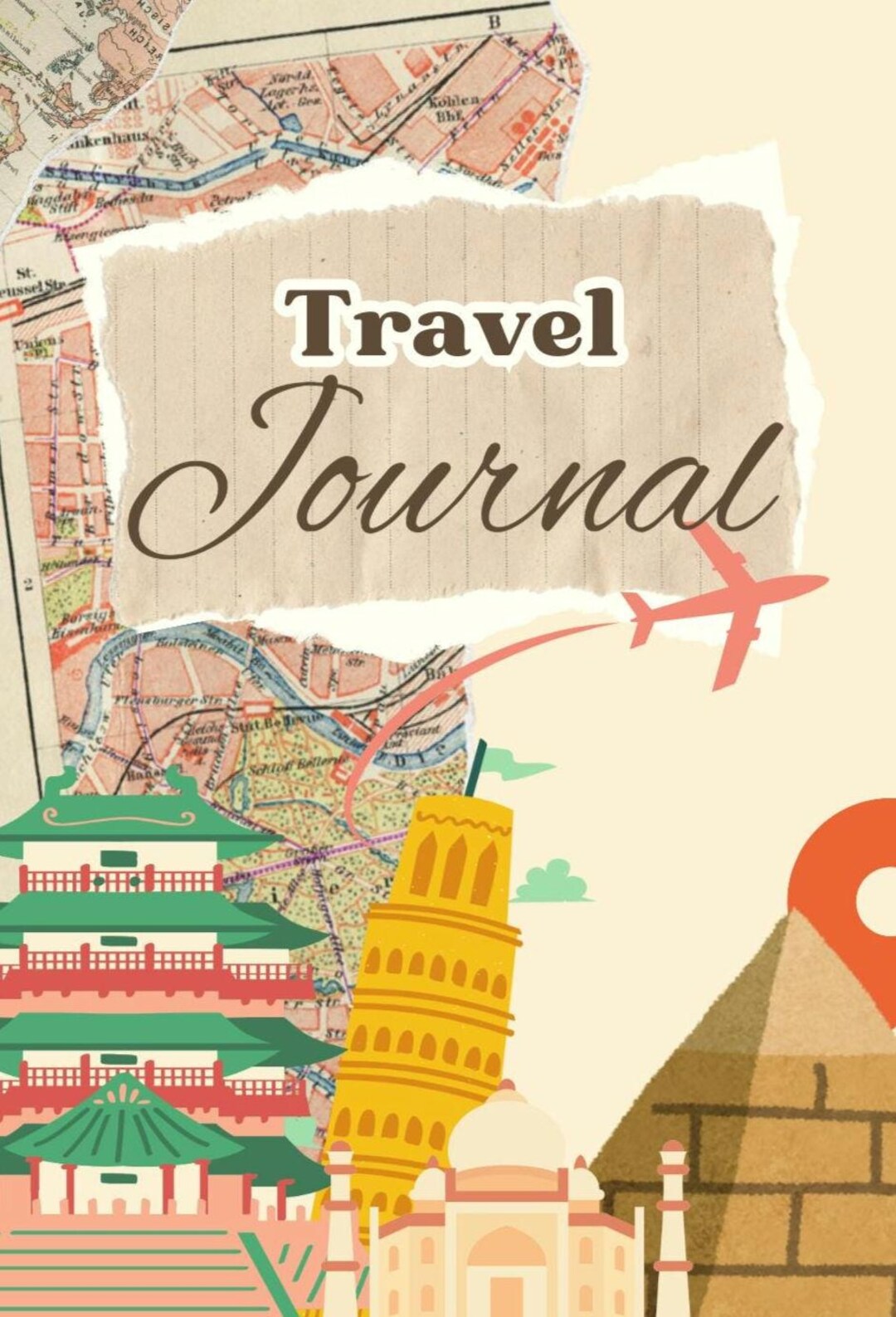 Scrapbook Paper Travel Paper Design Travel Scrapbooking - Etsy