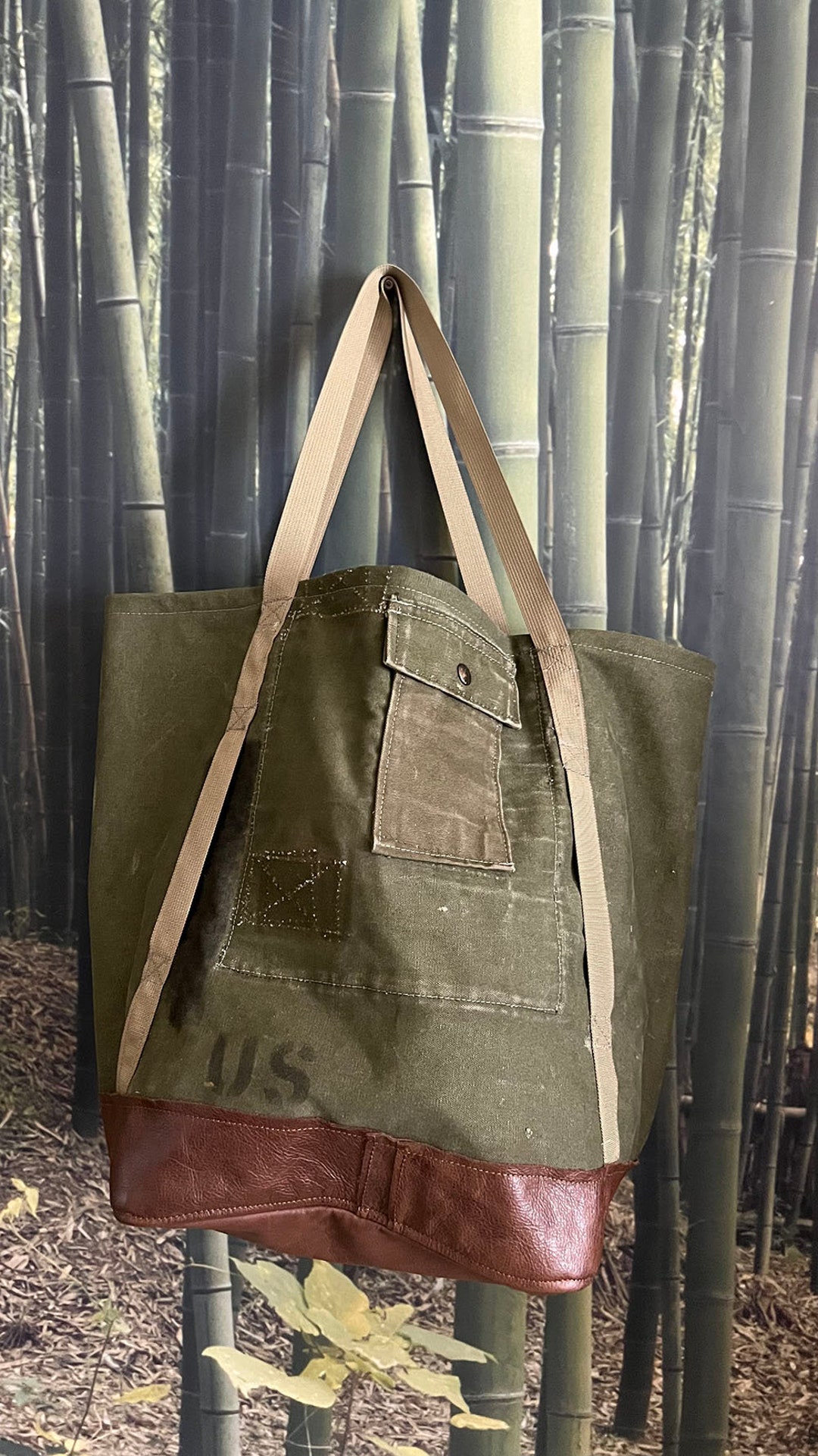 MILITARY UPCYCLE BAG - Etsy