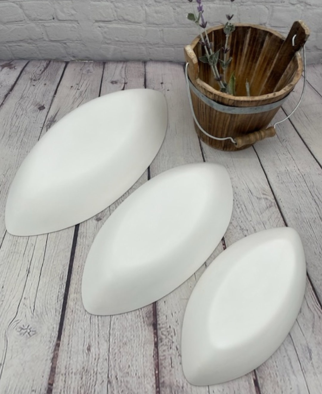 11" - Oval-point Bowl Mold - Plaster Drape Mold for Pottery, Ceramics ...