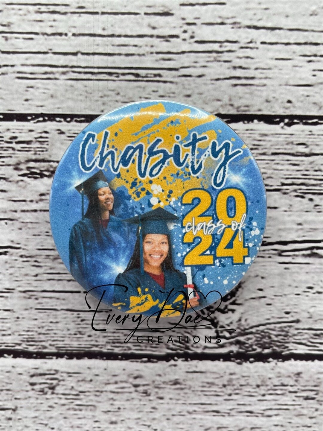Custom Grad Buttons, Graduation Buttons, Photo Buttons, Graduation ...