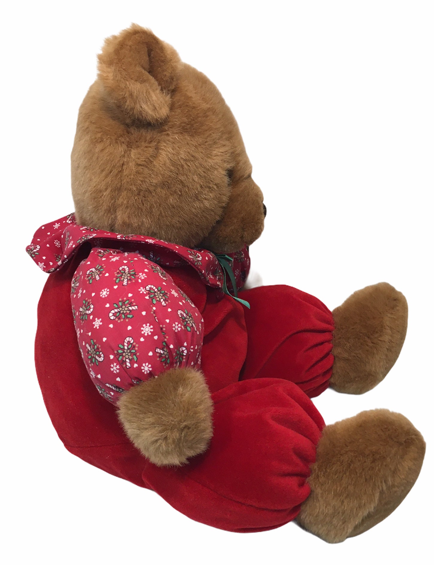 RARE HTF Vintage Russ Bunky Teddy Bear Red Stuffed Animal Plush Toy 18 ...