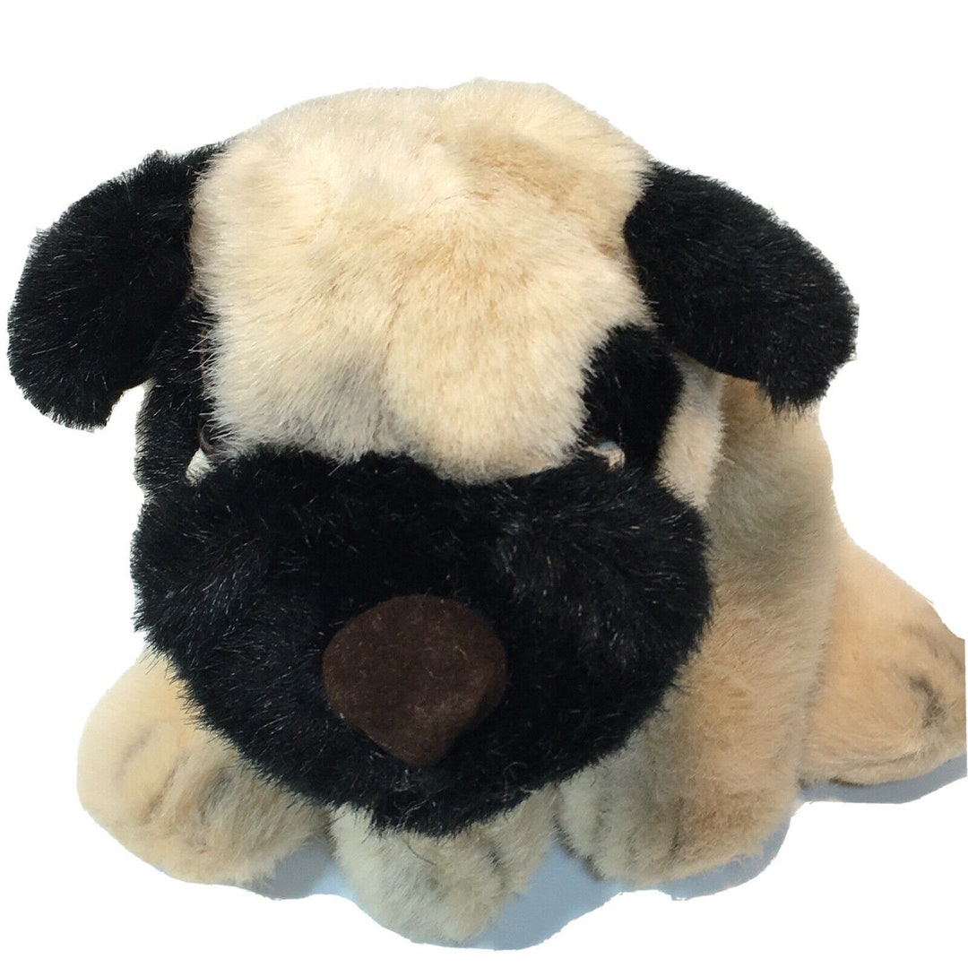 Russ Berrie PONCHO Pug Dog Plush Bulldog Retired Beige Stuffed Animal ...