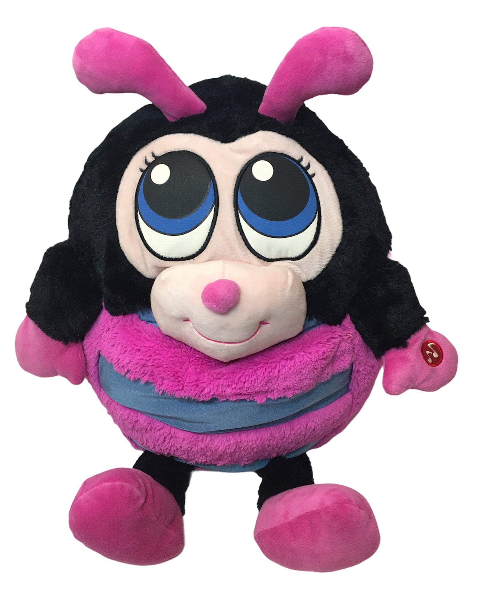 RARE HTF Mushabelly Chatter Sonido Lady Bug Plush Relleno Rosa Animal ...