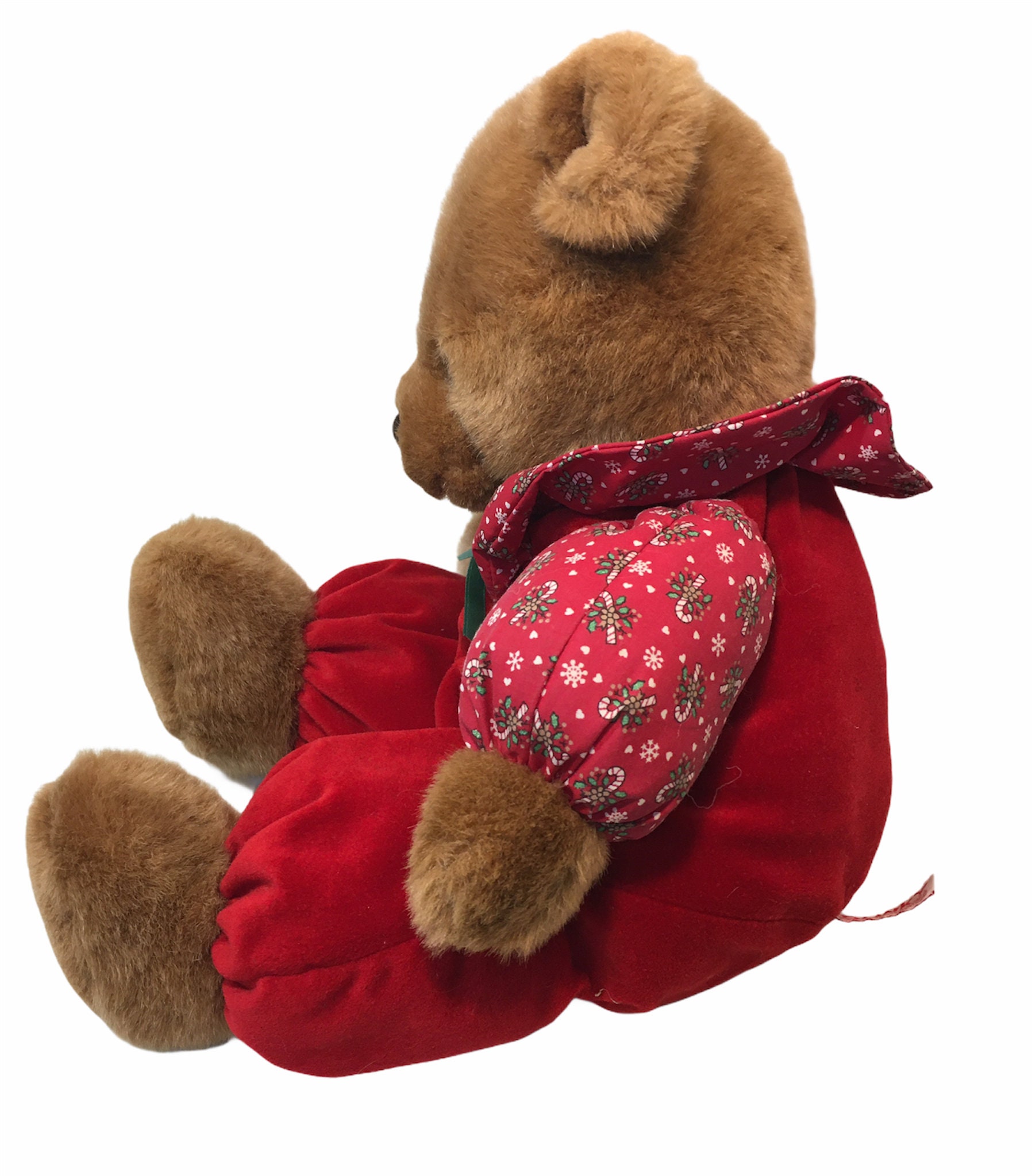 RARE HTF Vintage Russ Bunky Teddy Bear Red Stuffed Animal Plush Toy 18 ...