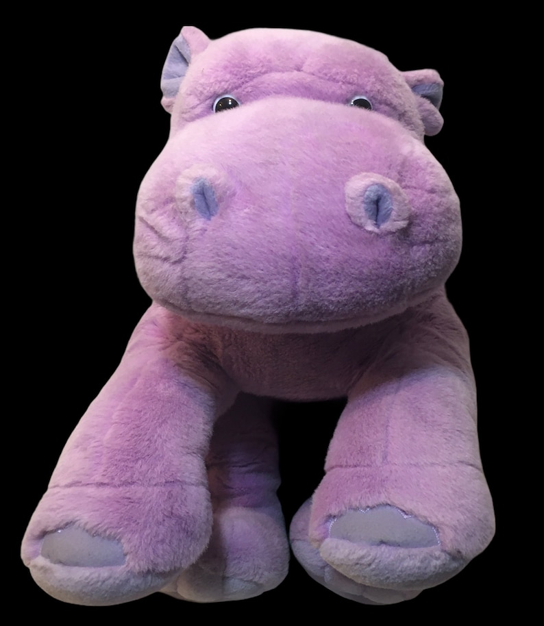 RARE Aurora Purple HIPPO Limited Edition Jumbo Hippopotamus Plush 28 ...