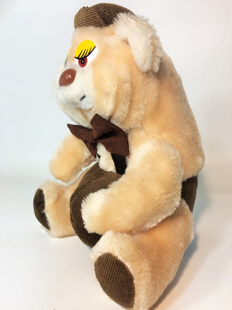 RARE Vintage 1985 World of Smile Teddy Bear Plush Pot Belly - Etsy