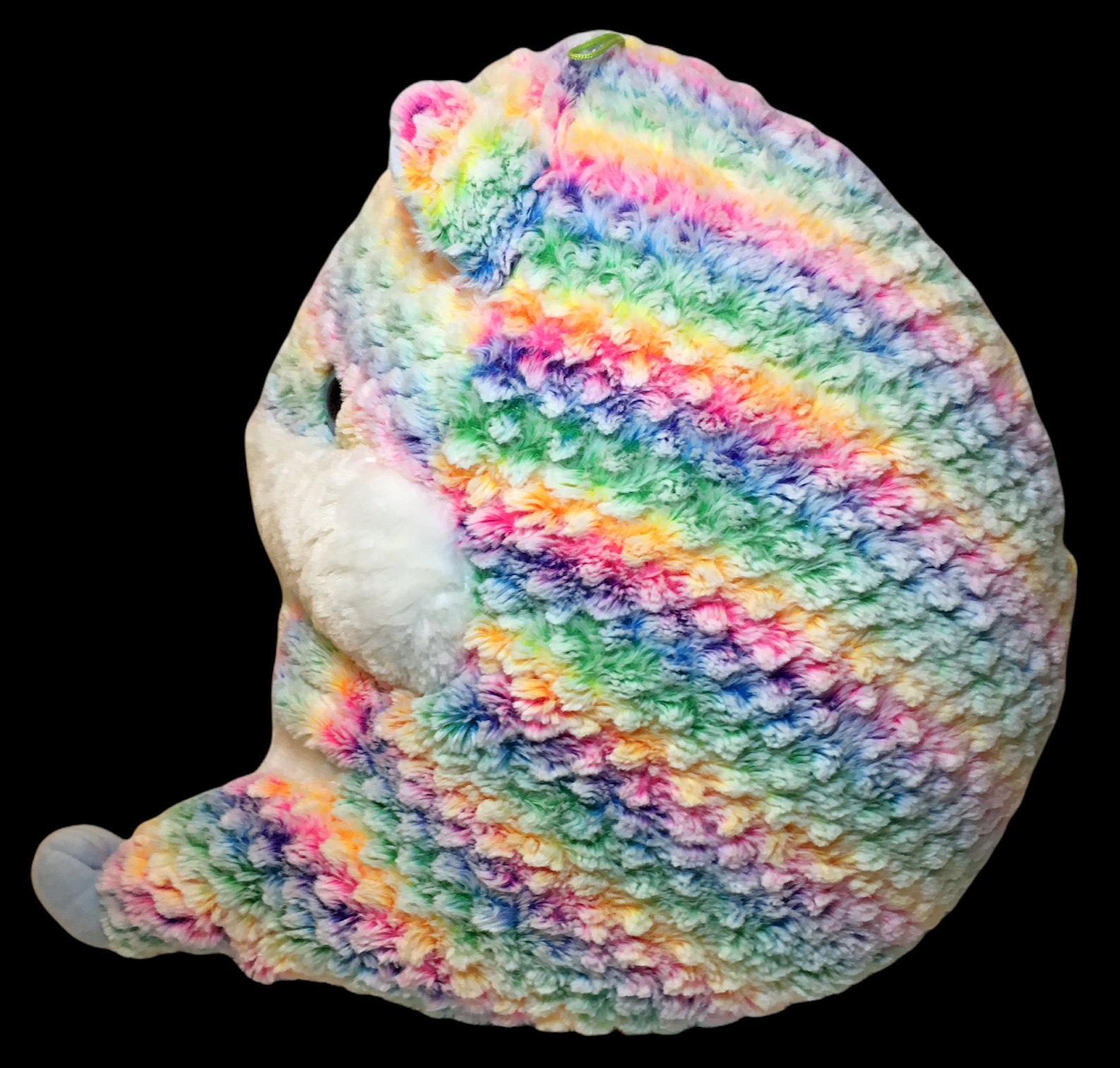 Nanco Rainbow Hamster JUMBO Plush Belly Buddy Stuffed Animal Sparkle ...