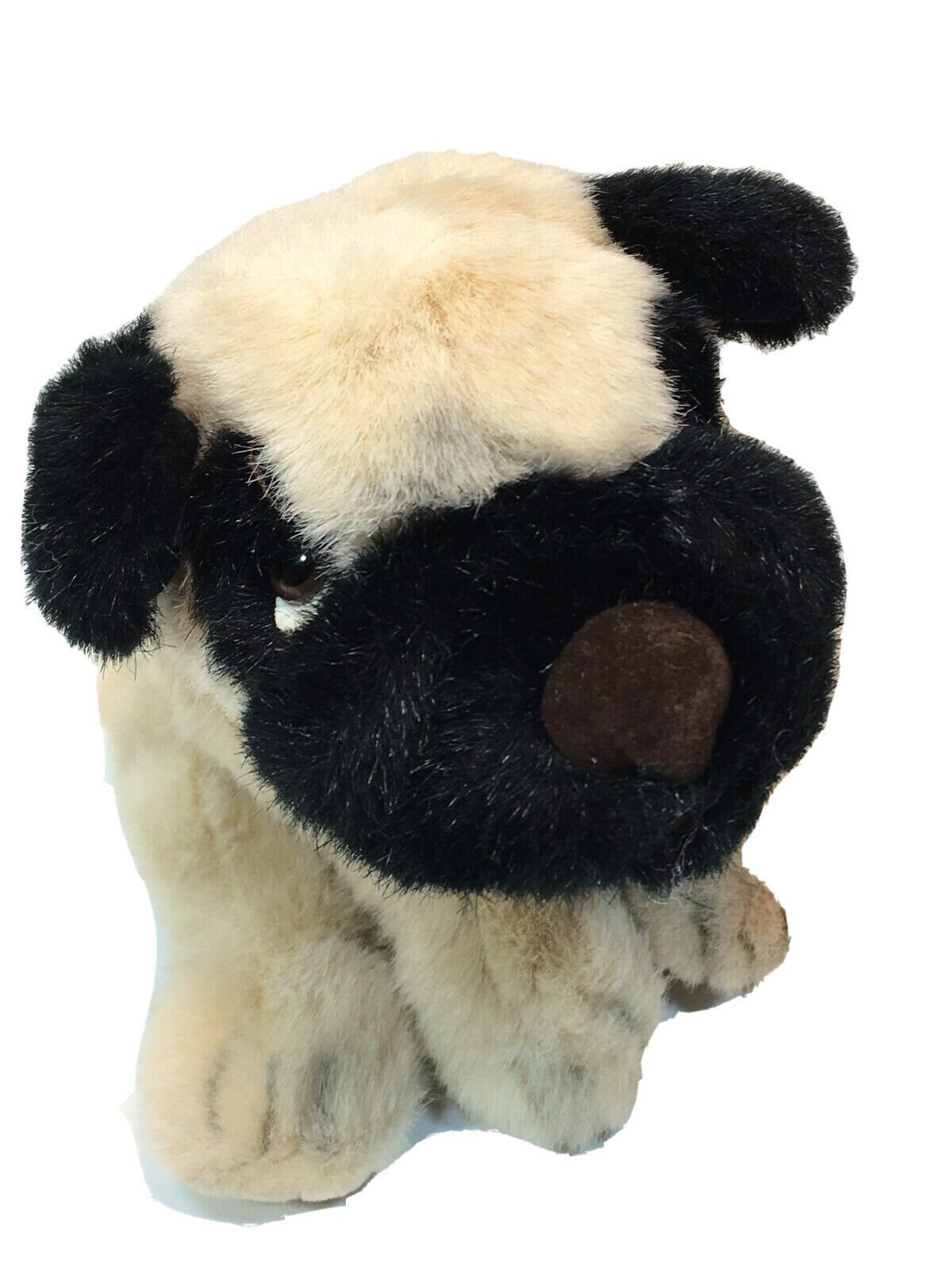 Russ Berrie PONCHO Pug Dog Plush Bulldog Retired Beige Stuffed Animal ...