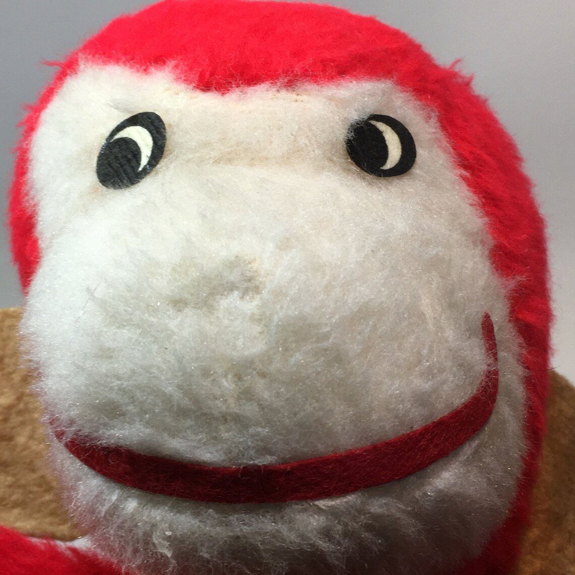 RARE Vintage Monkey Red Plush Chimp Stuffed Ape Animal Toy - Etsy New ...