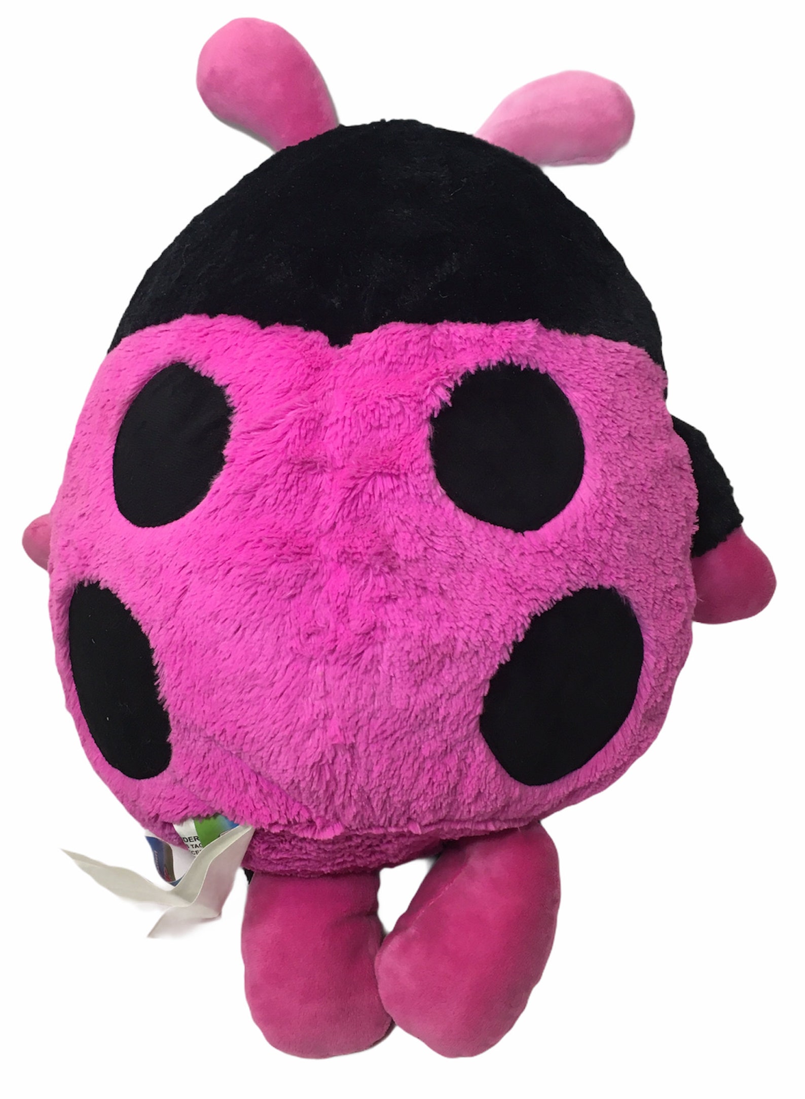 RARE HTF Mushabelly Chatter Sound Lady Bug Plush Stuffed Pink Animal 20 ...