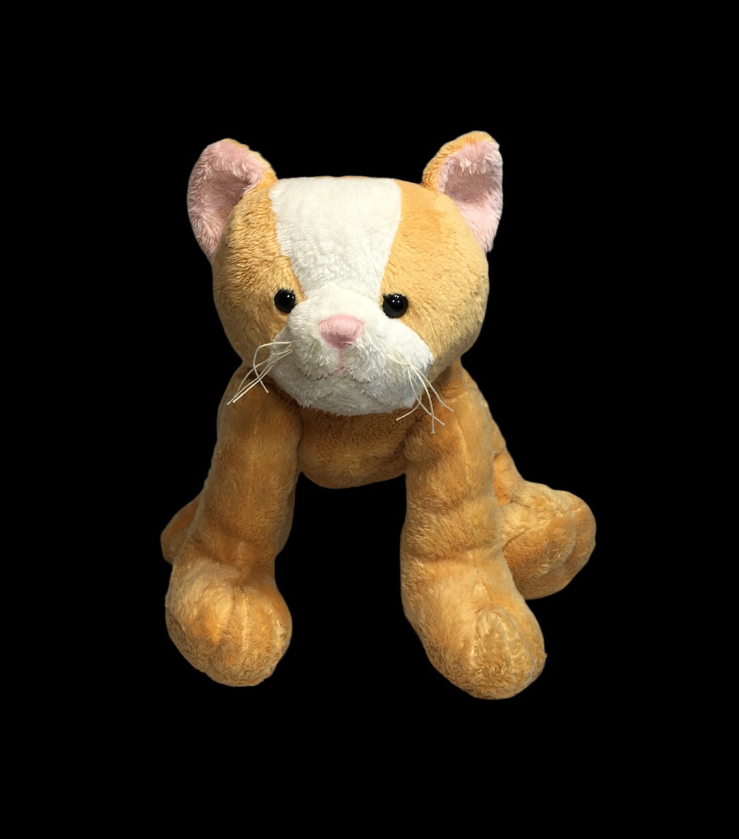 Ganz Acrobatz Cat LARGE Poseable Plush Stuffed Animal Orange Tabby ...