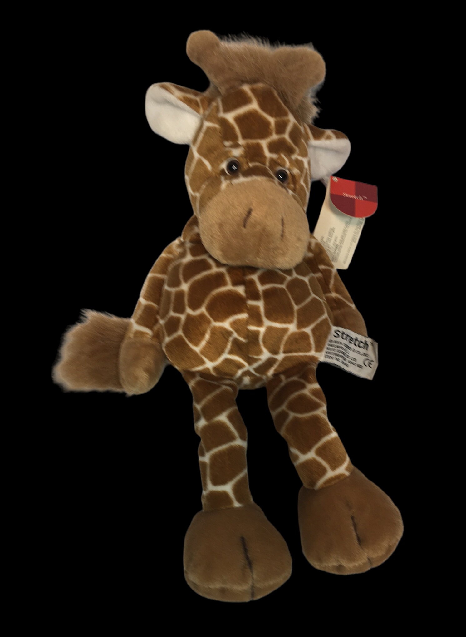 Russ Berrie Stretch Giraffe Brown Stuffed Animal Plush Beanbag Floppy ...