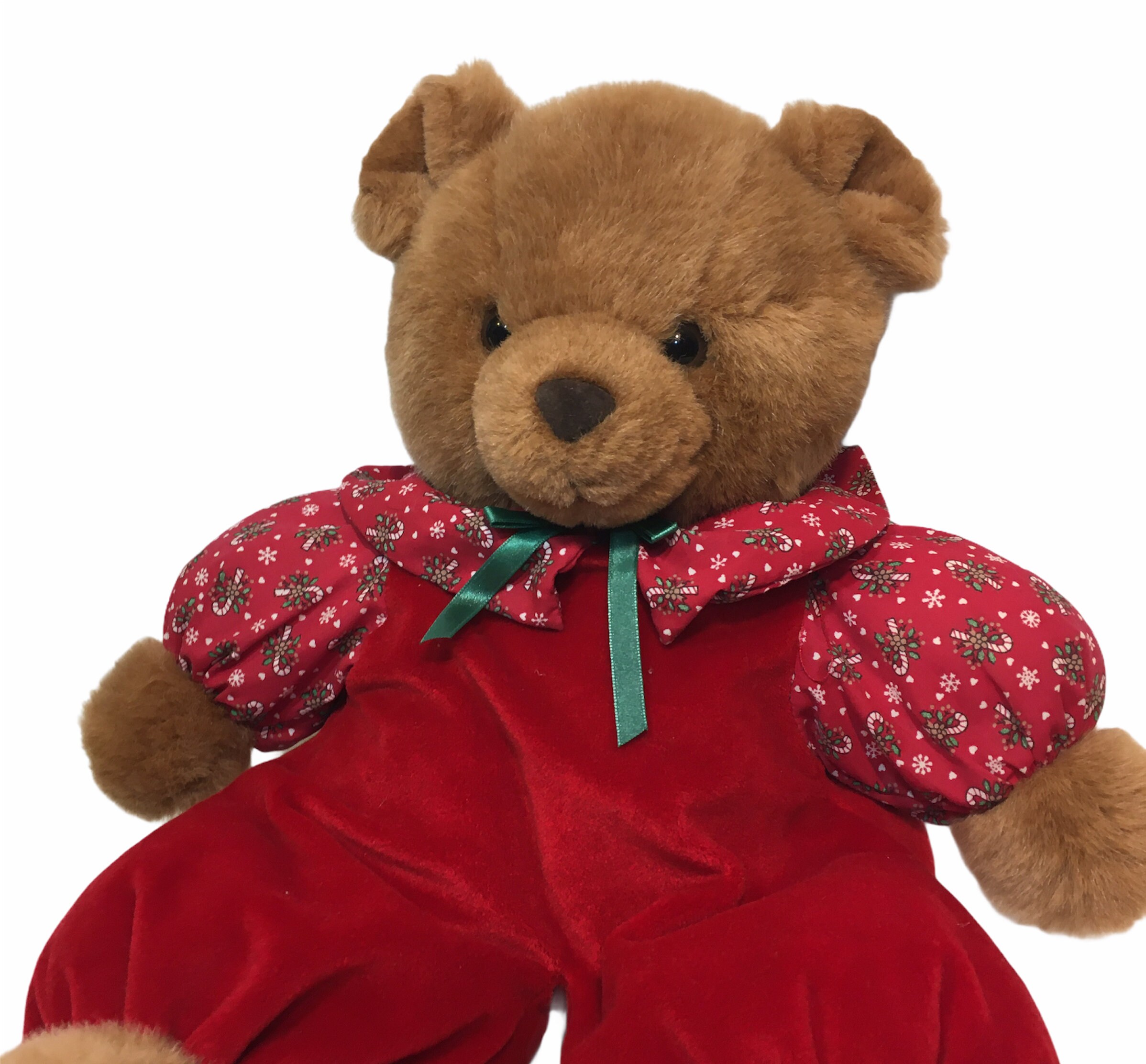 RARE HTF Vintage Russ Bunky Teddy Bear Red Stuffed Animal Plush Toy 18 ...