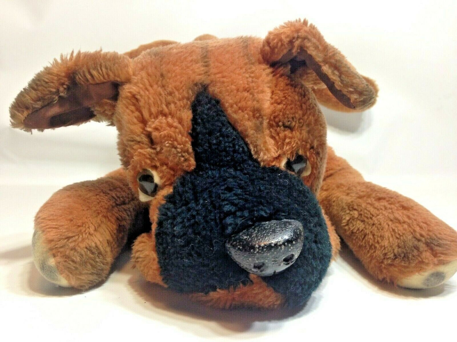 RARE Vintage Boxer Plush Dog Big Jumbo Brown Stuffed Animal 2 - Etsy