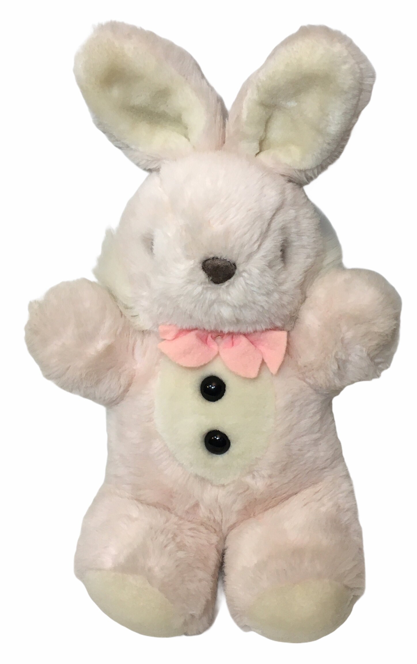 Vintage Bunny Rabbit White Light Pink Mix Plush JC Penny | Etsy
