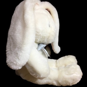 Ganz Bunny Rabbit NUZZLES White Plush Vintage 1998 Pink Lop Ears Ultra ...