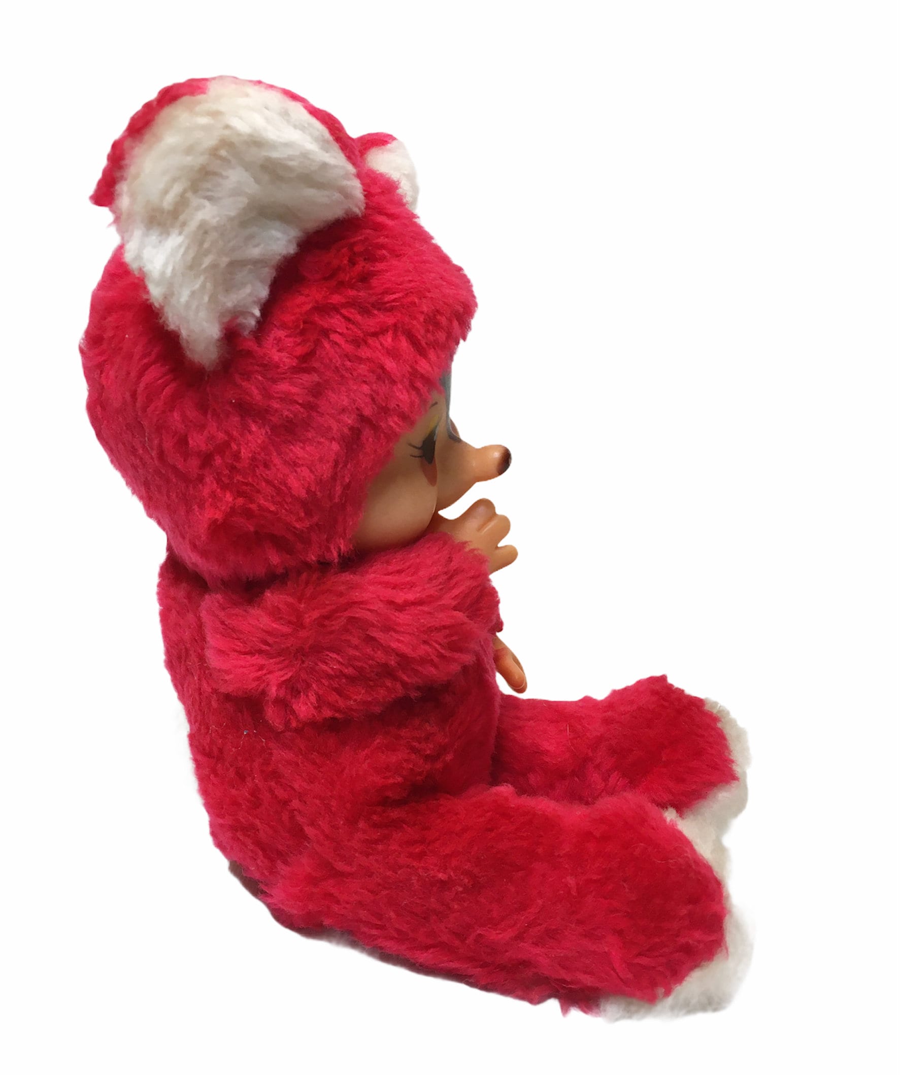 RARE Vintage Red Thumb Sucking Mouse Plush Stuffed Animal Doll Fun ...