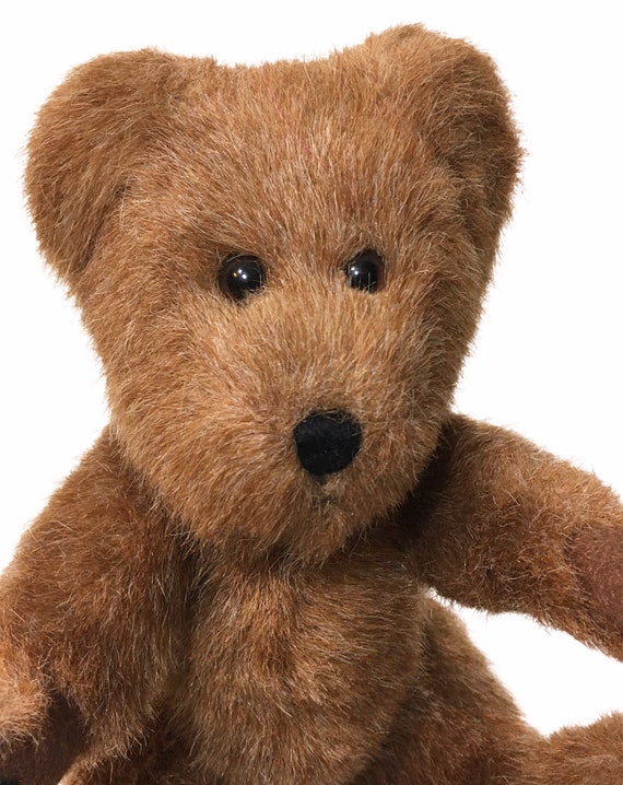 Toys & Games Toys Boyds Bear Plush Brown Jointed Bean Bag Stuffed ...