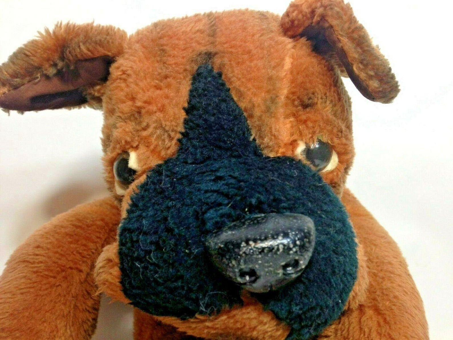 RARE Vintage Boxer Plush Dog Big Jumbo Brown Stuffed Animal 2 - Etsy