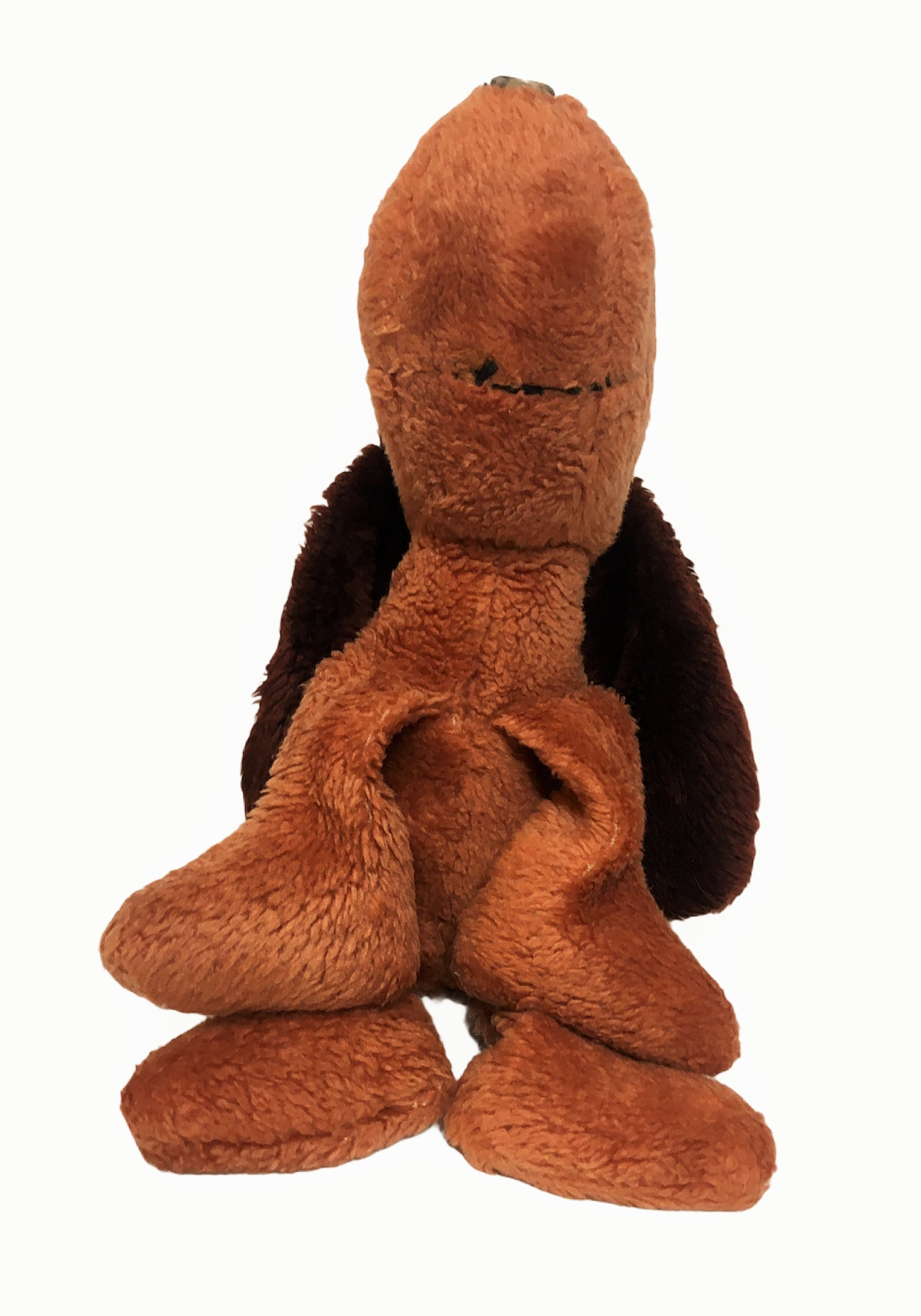 Vintage Drooper Dog Plush RARE Button Nose Copper Brown | Etsy