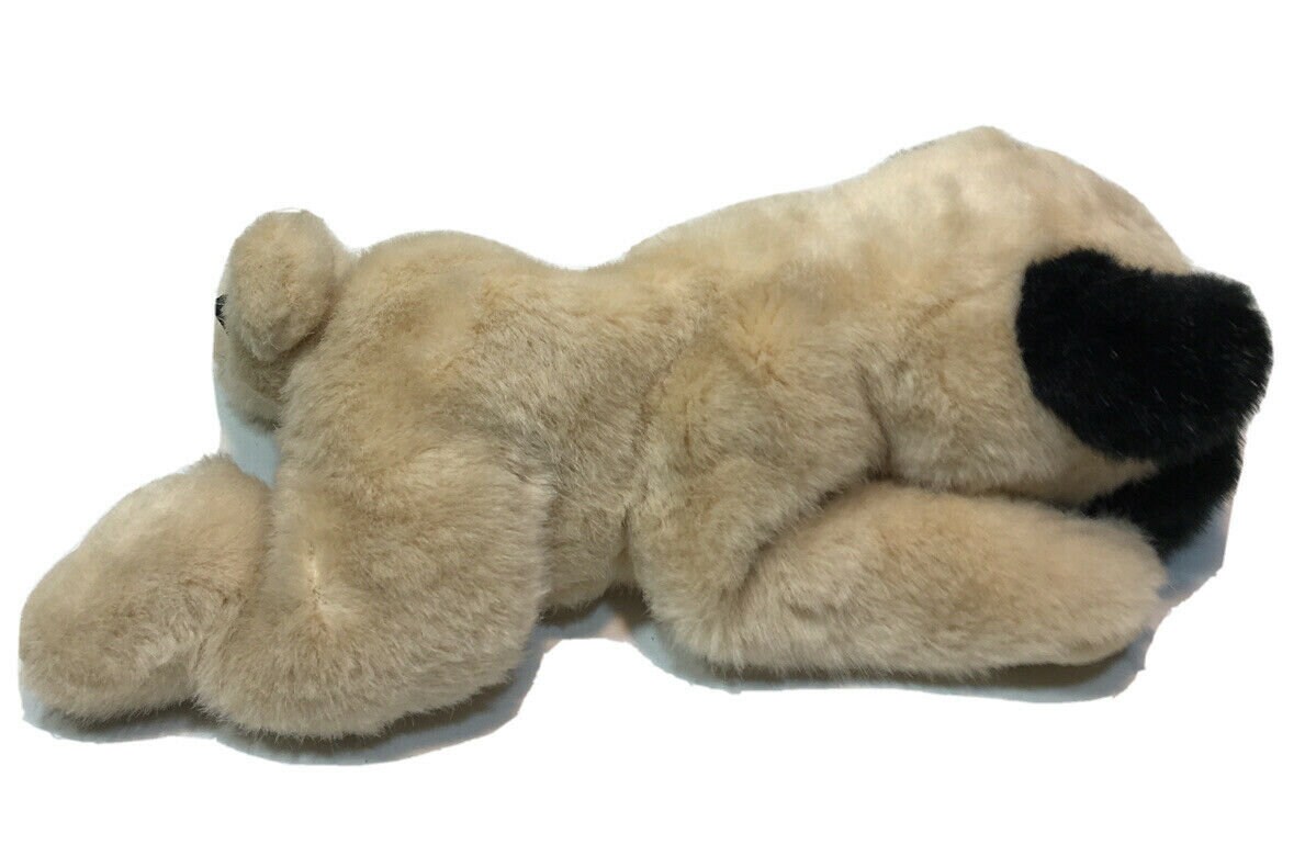 Russ Berrie PONCHO Pug Dog Plush Bulldog Retired Beige Stuffed Animal ...