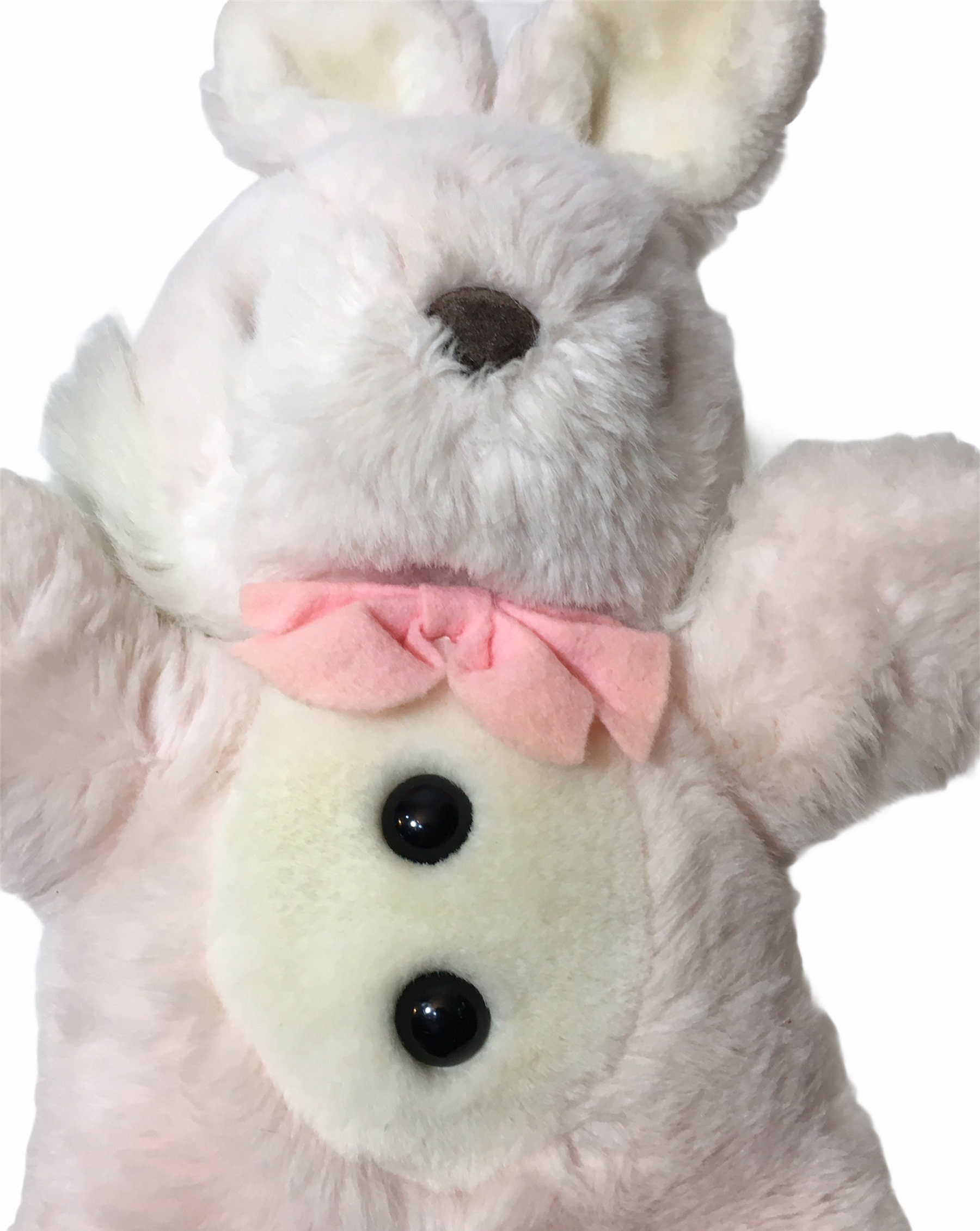 Vintage Bunny Rabbit White Light Pink Mix Plush JC Penny - Etsy