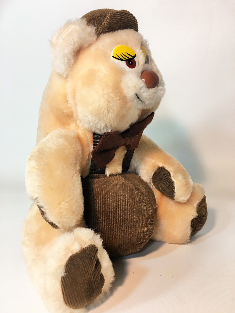 RARE Vintage 1985 World of Smile Teddy Bear Plush Pot Belly - Etsy